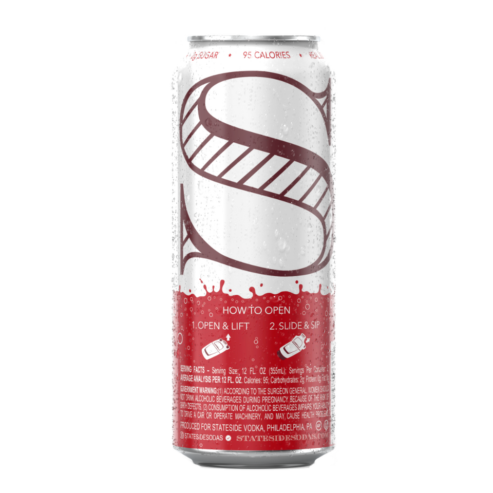 Stateside Black Cherry Vodka Soda 700mL 12 Pack – Stateside Vodka