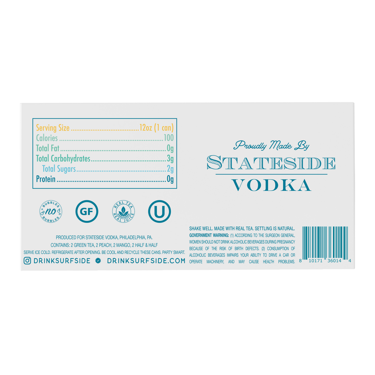 Surfside Green Tea & Lemonade + Vodka – Stateside Vodka