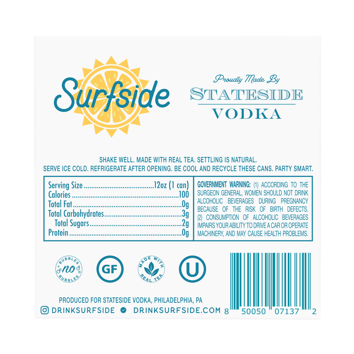 Surfside Green Tea + Vodka – Stateside Vodka