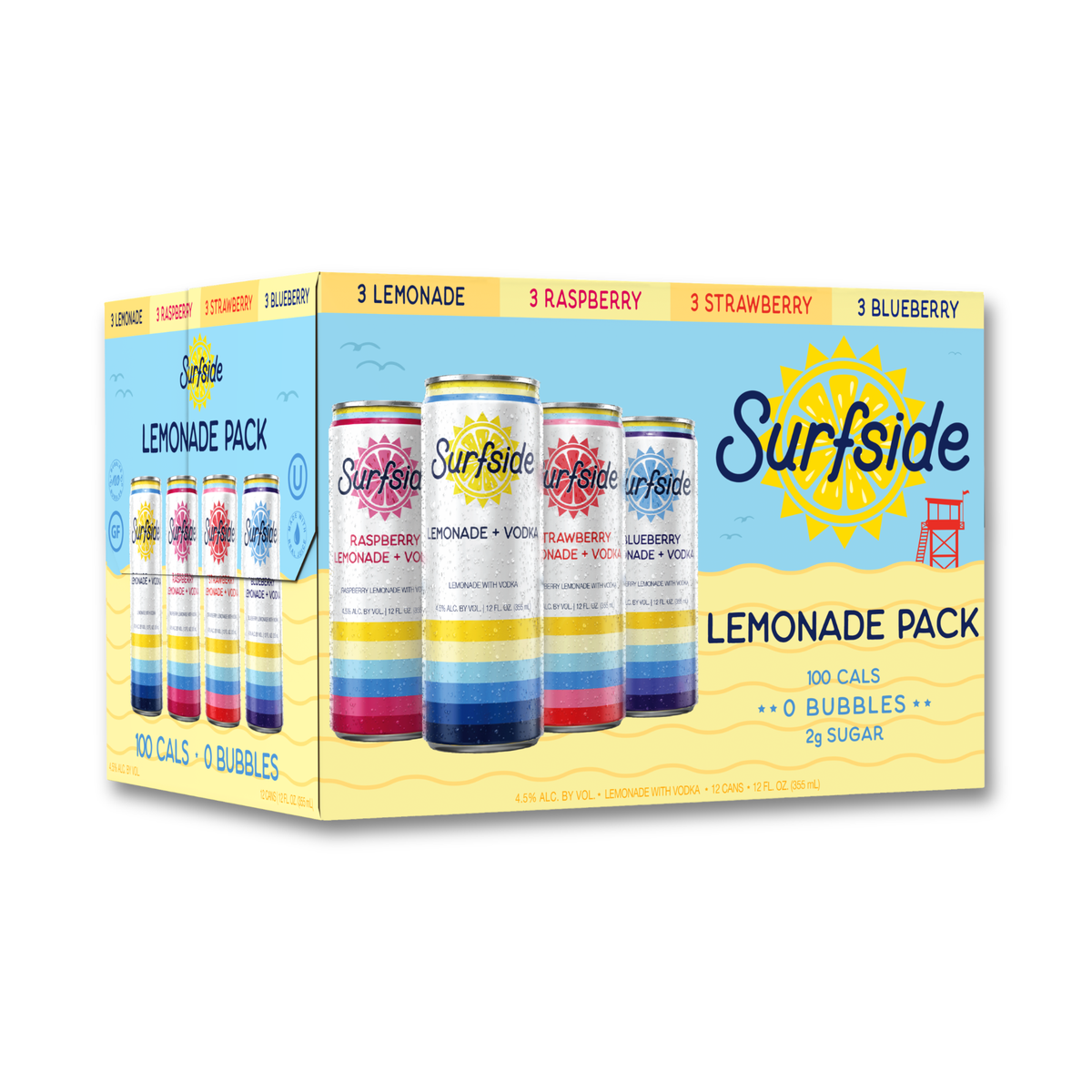 Surfside Lemonade + Vodka Variety 12 Pack – Stateside Brands
