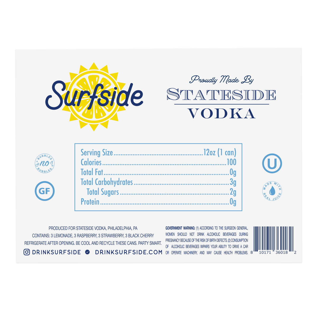 Surfside Lemonade + Vodka Variety 12 Pack – Stateside Vodka