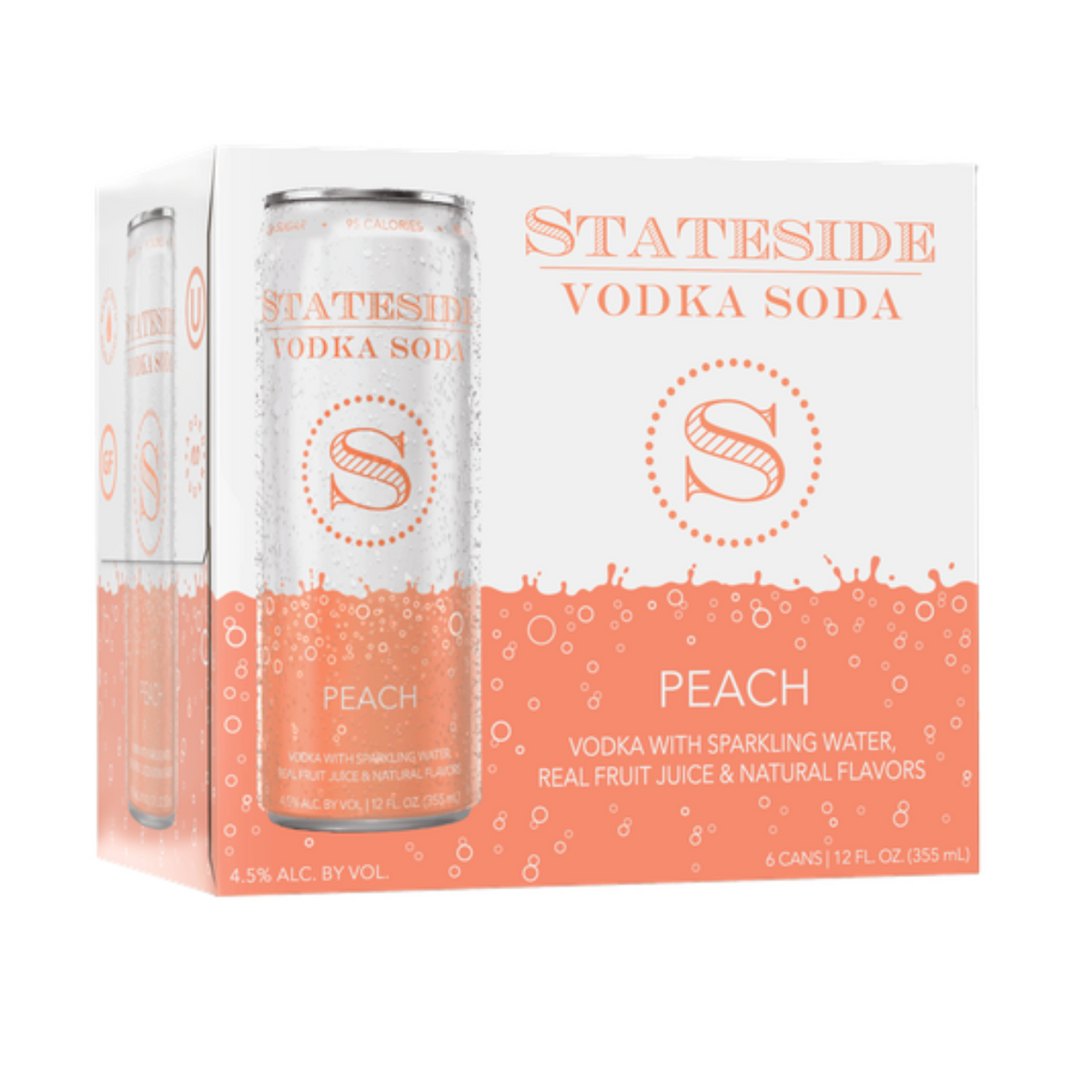Peach Vodka Soda – Stateside Vodka